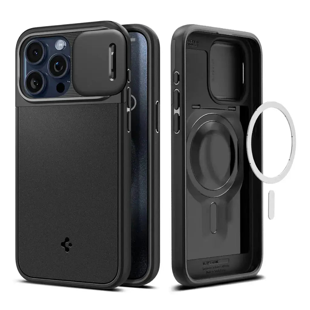 Spigen iPhone 15 Pro Case Optik Armor Magfit Magsafe Case - Tech
